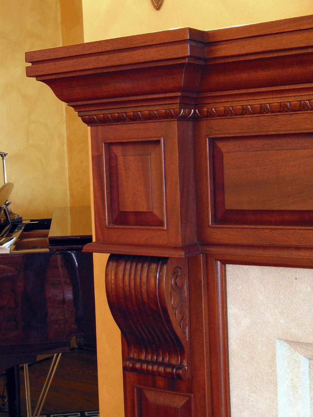 Tudor Rose Mantel | Northwest Woodworkers Gallery